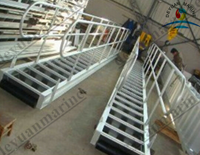Aluminum Alloy Accommodation Ladder Installed on the Vessel From China ...